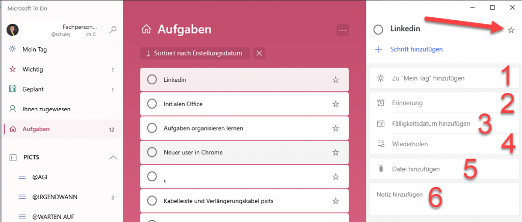 Aufgaben organisieren mit To Do-Liste von Microsoft - ICT Wiki